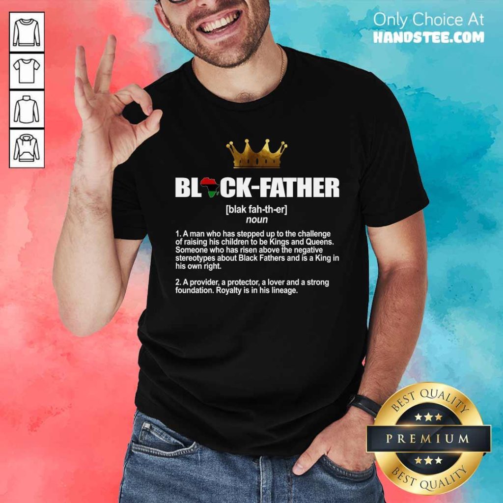 Black Father Definition Digital File Transparent Shirt