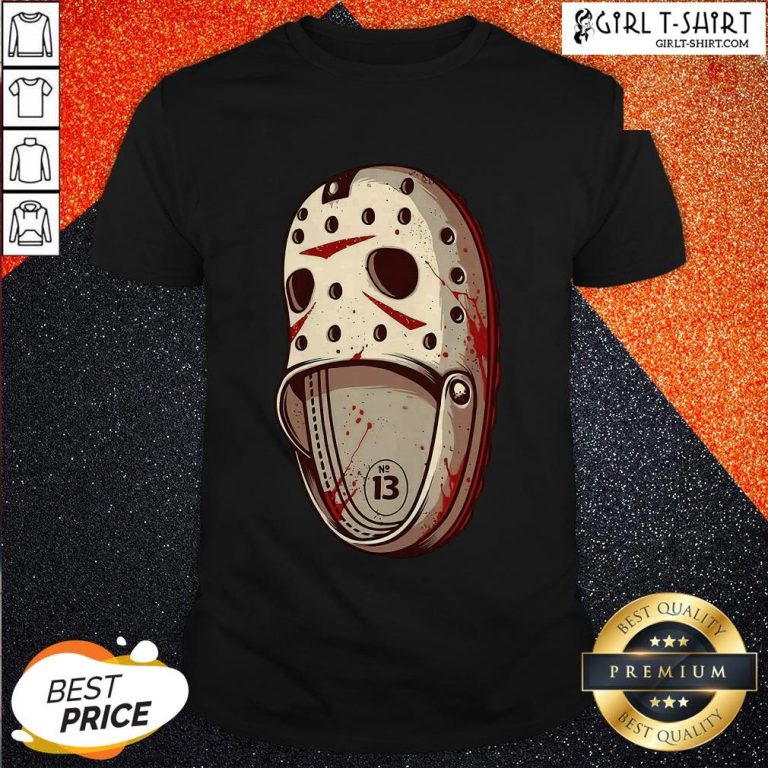 Halloween Crocs Jason Voorhees No 13 Shirt - Merchaz